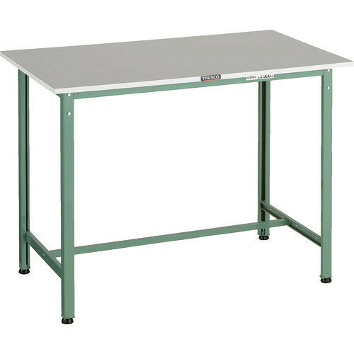 オレンジブック トラスコ中山　TRUSCOTRUSCO 軽荷重立作業台(300kg)HAE2型 RoHS2対応天板 1200X900XH900 グリーン色 〔品番:HRAE21209〕[ 注番:1611268]特長●RoHS2対応のリノリュ...