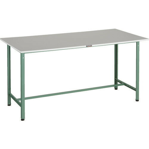 オレンジブック トラスコ中山　TRUSCOTRUSCO 軽荷重立作業台(300kg)HAE2型 RoHS2対応天板 1800X900XH900 グリーン色 〔品番:HRAE21809〕[ 注番:1611286]特長●RoHS2対応のリノリュ...