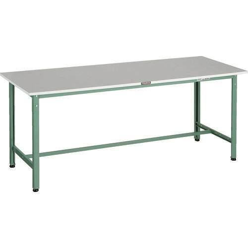 オレンジブック トラスコ中山　TRUSCOTRUSCO 軽荷重作業台(300kg)RAE2型 RoHS2対応天板 1800X600XH740 グリーン色 〔品番:RAE21860〕[ 注番:1611325]特長●RoHS2対応のリノリューム...