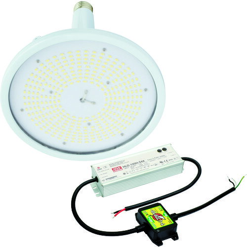 オレンジブック トラスコ中山　TRUSCONICHIDO ハイスペックハイディスク100W 電源装置外付け型 昼白色 口金式 ワイド 〔品番:L100V2E39HW50KN〕[ 注番:1620427]特長●水銀灯400W以上の明るさです。用...