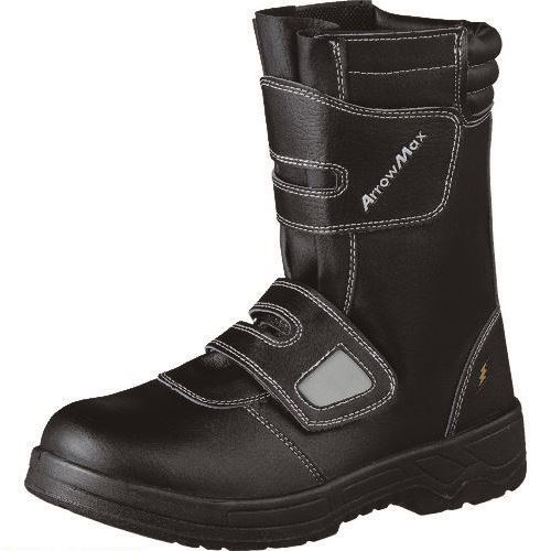 オレンジブック トラスコ中山　TRUSCO福山ゴム アローマックス 80 ブラック 27.0 〔品番:EE23200BK27.0〕[ 注番:1626652]特長●鉄製先芯入りで、つま先を保護します。●耐油・静電機能付きです。●マジック付きで...