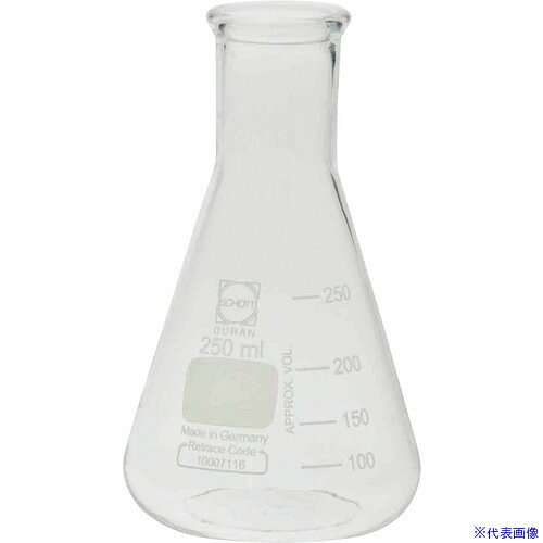 オレンジブック トラスコ中山　TRUSCOSIBATA スーパー肉厚三角フラスコ 細口 50mL 10入 〔品番:01061050A〕[ 注番:1659786]特長●肉厚がどの部分でも一定です。●オートクレーブ使用可能です。●滅菌器にかけら...