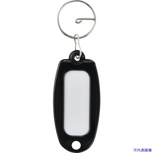 オレンジブック トラスコ中山　TRUSCO緑十字 キーホルダー名札(ハードケースタイプ) 黒 NF−BK 60×27mm リング付 〔品番:301011〕[ 注番:1670250]特長●色のラインナップが豊富で、台紙にオリジナルの文字が記入...