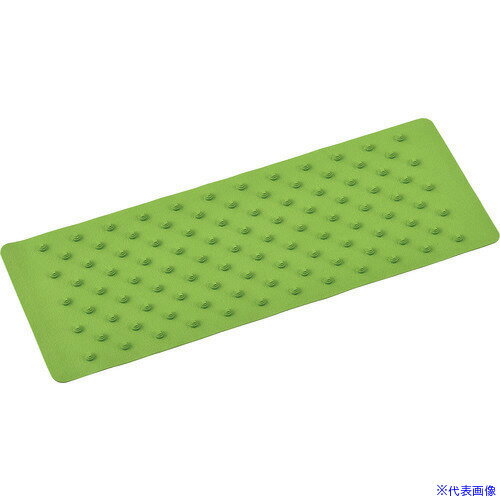 オレンジブック トラスコ中山　TRUSCO緑十字 滑り止めシート 薄い緑(若草) 三段突起タイプ SVG−1540YG 150×400×5mm 合成ゴム製 〔品番:260125〕[ 注番:1670483]特長●水や油を使用する場所でも、プラ...