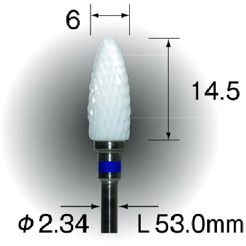 オレンジブック トラスコ中山　TRUSCOMinimo セラミックカッター ファイン φ6 〔品番:BC7013〕[ 注番:1674511]特長●超硬に近い硬度を持つジルコニア素材のカッターです。●放熱効果に優れ樹脂加工に最適です。仕様●形...