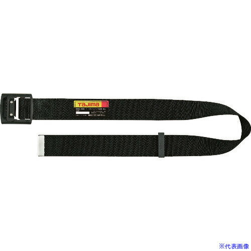 オレンジブック トラスコ中山　TRUSCOタジマ 胴ベルト アルミワンフィンガー黒バックル Sサイズ 〔品番:BABS110BK〕[ 注番:1681574]特長●革手袋でも操作が簡単な軽量アルミフィンガーバックルです。●腰の強い特厚50mm...