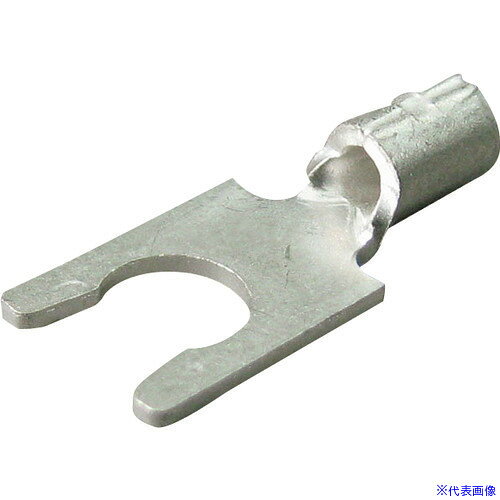 オレンジブック トラスコ中山　TRUSCOニチフ 裸圧着端子(Y形) 先開形LYタイプ(100PCS) 〔品番:2LY4S〕[ 注番:1686082]特長仕様●電線抱合範囲 より線(［［MM2］］)：1.04〜2.63●電線抱合範囲 AWG...