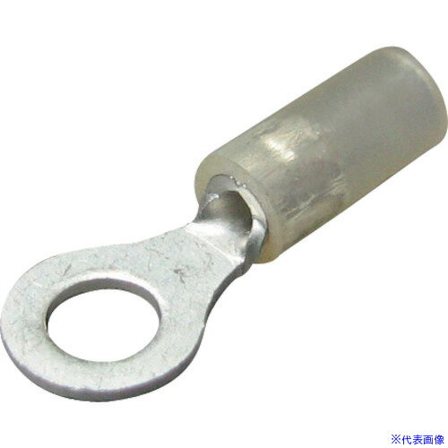 オレンジブック トラスコ中山　TRUSCOニチフ 絶縁被覆付圧着端子(R形) 丸形 絶縁筒部ストレートタイプ(100PCS) 〔品番:TGV1.253.5NCLR〕[ 注番:1686351]特長仕様●電線抱合範囲 より線(［［MM2］］)：...