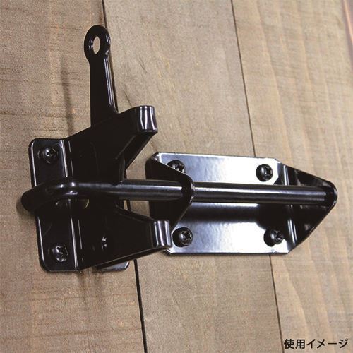 オレンジブック トラスコ中山　TRUSCOWAKI ヘビーゲートラッチ BH−304 ワンセット 〔品番:BH304〕[ 注番:1710364]特長●扉が閉まるとロックされます。●付属の紐を取り付けることで、外側から解錠することができます。...