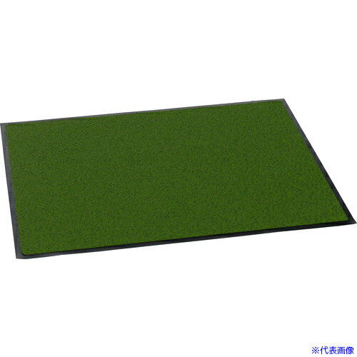 オレンジブック トラスコ中山　TRUSCOコンドル 屋内用ホコリ落し用マット ロンステップマット#15 900mm×1500mm R8GN 緑 〔品番:F115〕[ 注番:1717367]特長●吸じん性、クッション性、耐摩耗性、耐水性と、イ...
