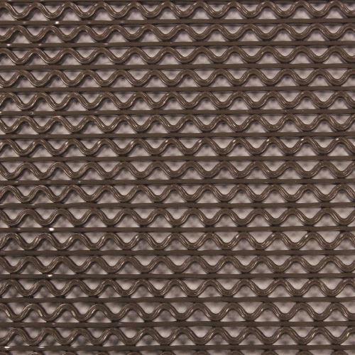 オレンジブック トラスコ中山　TRUSCOミヅシマ エントラップマットスタンダード・アンバックT 900×750mm ブラウン 〔品番:4043330〕[ 注番:1754574]特長●Z状の波形状がゴミをしっかり捉える樹脂製マットです。●裏...