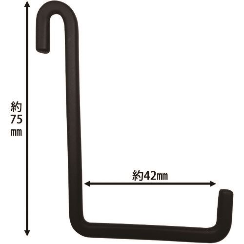オレンジブック トラスコ中山　TRUSCOWAKI フック L型 黒 〔品番:LAC017〕[ 注番:1776651]特長●「ラスティー専用L型フックです。用途●事務所や倉庫などの5Sによる壁面収納に。仕様●色：黒●品名：フック　L型　白●...