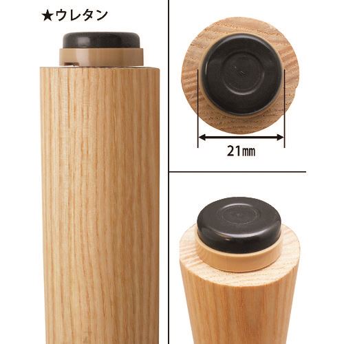 オレンジブック トラスコ中山　TRUSCOWAKI 打ち込み式ウレタン 21ミリ 4個入 〔品番:FPK20〕[ 注番:1778221]特長●木製のイス脚に打ち込むだけで簡単取り付けできます。用途●木製イス等を動かすときのキズや衝撃音を防止...