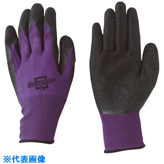 オレンジブック トラスコ中山　TRUSCO川西 マッドグリップ パープル LLサイズ 10双入り 〔品番:2638PLL〕[ 注番:1817757]特長●伸縮性に優れ、フィット感のある手袋です。用途●物流業、土木・建築業。仕様●色：パープル...