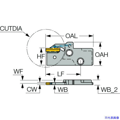 オレンジブック トラスコ中山　TRUSCOイスカル ドゥーグリップ 突っ切り・溝入れ加工用アダプタ DGAD/HGAD-RE/LE-JHP 〔品番:DGAD3LED38JHP〕[ 注番:1817928]特長●高圧クーラント対応です。用途●突...