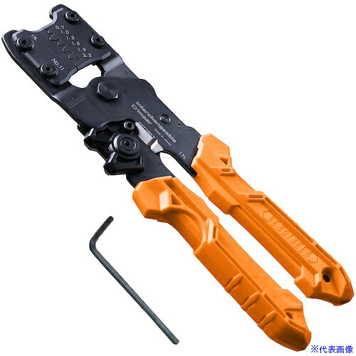 オレンジブック トラスコ中山　TRUSCOENGINEER 精密圧着ペンチ(ダイス交換式) 〔品番:PAD11〕[ 注番:1827276]特長●3種のダイス交換で300種以上の端子に対応しています。●独自設計の高精度ダイスです。用途●オープ...