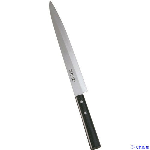 オレンジブック トラスコ中山　TRUSCOTKG 正広 ステンレス和庖丁 柳刃(片刃) 10614 27cm 〔品番:AMSH003〕[ 注番:1867317]特長●※庖丁の表示サイズは、マチ付庖丁は刃先からマチまで、 マチなし庖丁は刃渡り...