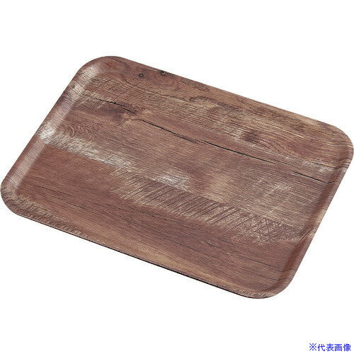 オレンジブック トラスコ中山　TRUSCOTKG キャンブロ 角型マデラ・ラミネートトレー MA3343 ダークオーク 〔品番:EMD0402〕[ 注番:1867471]特長●木の自然な風合いをリアルに再現したラミネートトレーです。●耐熱温...