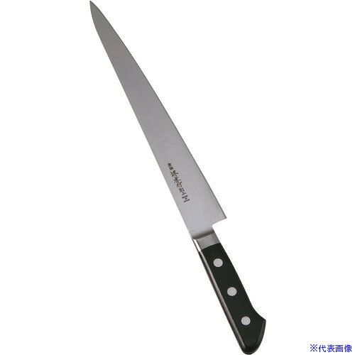 オレンジブック トラスコ中山　TRUSCOTKG 堺孝行 日本鋼(ツバ付)筋引 24cm 〔品番:ANH03024〕[ 注番:1868861]特長●堺孝行作 日本鋼(ツバ付) 日本鋼(ハガネ)を使用し、堺孝行の中でももっともポピュラーな包丁...
