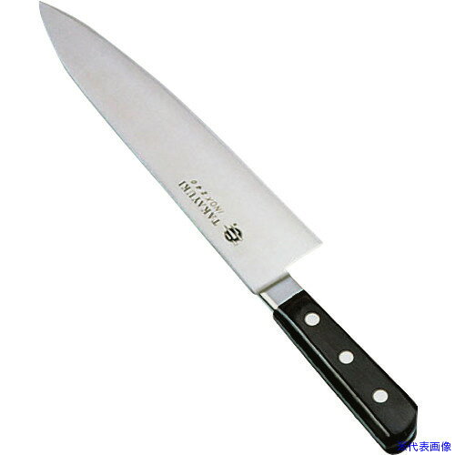 オレンジブック トラスコ中山　TRUSCOTKG 堺孝行 イノックス 洋出刃 24cm 〔品番:AIN04024〕[ 注番:1870275]特長●堺孝行作 イノックスシリーズクローム、モリブデンを含有した特殊鋼を使用して錆にくく良く切れる庖...