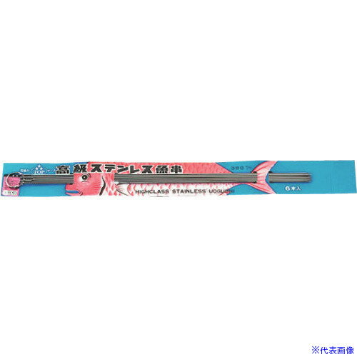 オレンジブック トラスコ中山　TRUSCOTKG 星三 18−0台紙付魚串(6本組) 390mm 〔品番:DSK06390〕[ 注番:1870708]特長仕様●全長(mm)：390仕様2●重量(g)： 86●材質：ステンレス材質/仕上セット...