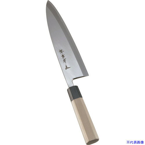オレンジブック トラスコ中山　TRUSCOTKG 堺孝行 シェフ和庖丁 銀三鋼 出刃 24cm 〔品番:ASE04041〕[ 注番:1873627]特長●※庖丁の表示サイズは、マチ付庖丁は刃先からマチまで、 マチなし庖丁は刃渡り寸法となって...