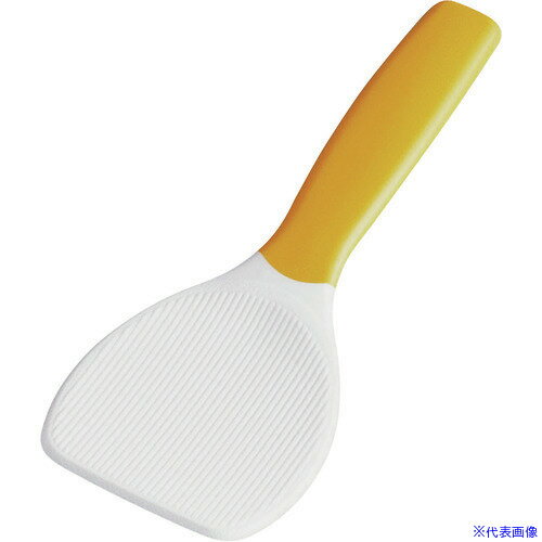 オレンジブック トラスコ中山　TRUSCOTKG 魔法のしゃもじ 抗菌 魔法のおしゃもじさん(溝付)19cm イエロー 〔品番:BSY5403〕[ 注番:1875338]特長●耐熱温度:120℃●溝付き&フッ素加工ポリプロピレンにフッ素樹脂...