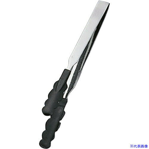 オレンジブック トラスコ中山　TRUSCOTKG Nライン抗菌耐熱カラートングGF ブラック 〔品番:BTV8205〕[ 注番:1878416]特長●幅広でフラットなハンドルラインと先端先細形状で 小さな食材等もつかみやすい形状です。●抗菌...