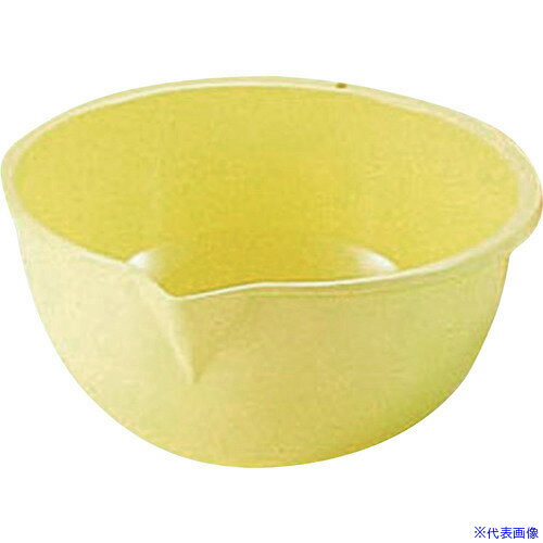 オレンジブック トラスコ中山　TRUSCOTKG PP片口ボール 目盛付(抗菌) 中(イエロー) 〔品番:ABC24002〕[ 注番:1885034]特長仕様●注ぎ口含径×外径(mm)：237×216●内径×深さ(mm)：200×98●容量...