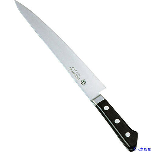 オレンジブック トラスコ中山　TRUSCOTKG 堺孝行 イノックス 筋引 27cm 〔品番:AIN03027〕[ 注番:1885714]特長●堺孝行作 イノックスシリーズクローム、モリブデンを含有した特殊鋼を使用して錆にくく良く切れる庖丁...