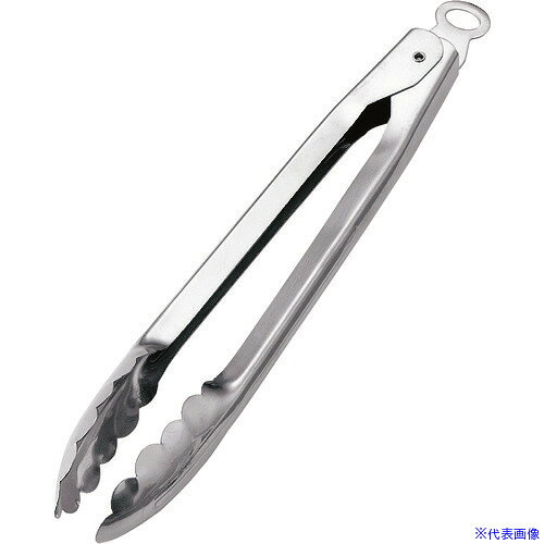 オレンジブック トラスコ中山　TRUSCOTKG シルバーシャイン 18−0ストッパー付万能トング 4384 小 〔品番:BTV383〕[ 注番:1887121]特長●便利なストッパーが付いています。仕様●全長(mm)：235仕様2●メーカ...