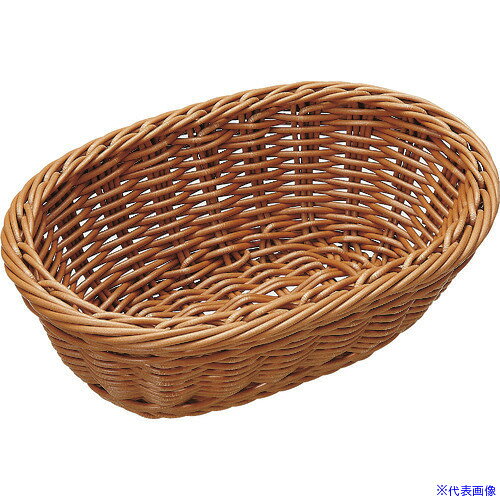 オレンジブック トラスコ中山　TRUSCOTKG 萬洋 樹脂バスケット 小判型 茶 91-066B 〔品番:WBS7606〕[ 注番:1919055]特長●91-071Bはステン枠芯入り。●特長・耐水・耐熱に優れていますので、お手入れが簡単...
