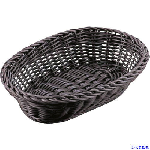 オレンジブック トラスコ中山　TRUSCOTKG 萬洋 樹脂バスケット 小判 30cm こげ茶 〔品番:WBS1902〕[ 注番:1933265]特長●特長・耐水・耐熱に優れていますので、お手入れが簡単です。●天然の籐製と違いささくれず、頑...