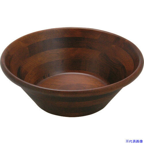 オレンジブック トラスコ中山　TRUSCOTKG ヤマコー 天然木サラダボウル こげ茶 30cm 〔品番:PSLL907〕[ 注番:1940990]特長●材質:天然木(ラバーウッド)ウレタン塗装・全サイズともスタッキングできるので収納に便利...