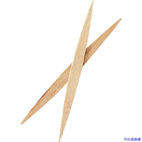 オレンジブック トラスコ中山　TRUSCOTKG 藤波タオル ピンチョス楊枝(1000本入) 〔品番:XYU5101〕[ 注番:1941301]特長●材質:白樺材最大幅:4mm・楊枝の真ん中がふくらんだ平たい形状なので、 刺した時に食材が抜...