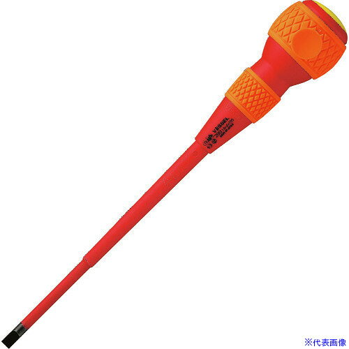 オレンジブック トラスコ中山　TRUSCOVESSEL ボールグリップ絶縁ドライバー 200 -6×150 〔品番:20061.0150〕[ 注番:1947883]特長●軸先端に段差がないスリム形状で、狭い箇所の作業がしやすいです。●当社従...