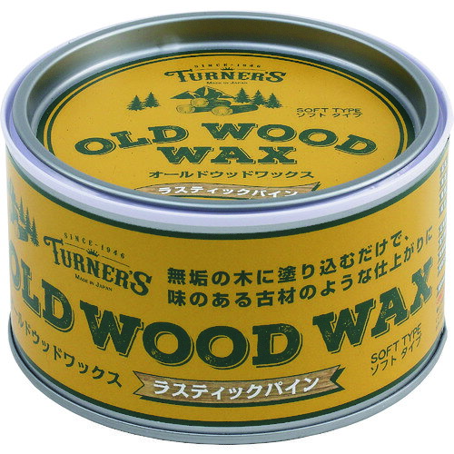 オレンジブック トラスコ中山　TRUSCOターナー オールドウッドワックス ラスティックパイン 350ML 〔品番:OW350003〕[ 注番:1948811]特長●無垢材に塗り込むだけで味のある古材のような仕上がりになる蜜蝋主体の着色ワッ...