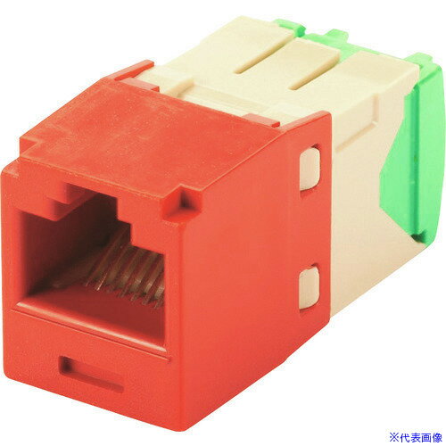 オレンジブック トラスコ中山　TRUSCOPANDUIT カテゴリ6 モジュラージャック(細径タイプ) TGタイプ 28・30AWG 赤 〔品番:CJT688TGRD〕[ 注番:1949176]特長●ANSI/TIA-568-C.2カテゴリ...