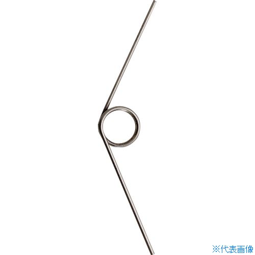 オレンジブック トラスコ中山　TRUSCOTRUSCO トーションばね ステンレス D4×d0.5×L16 135°2巻 20個入 左巻き 〔品番:TS33017LB〕[ 注番:1949429]特長●円筒形に巻かれたばねを、コイル中心線に対...