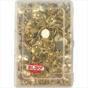オレンジブック トラスコ中山　TRUSCOmitsuya 二重画鋲足長 500本 M10332 〔品番:NL500〕[ 注番:1951871]特長●二重画鋲の足長タイプです。用途●掲示物などに。仕様●外径(mm)：11●色：ゴールド仕様2材...