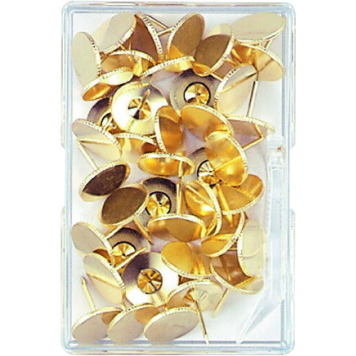 オレンジブック トラスコ中山　TRUSCOmitsuya 二重画鋲足長 40本 M10154 〔品番:NL01〕[ 注番:1951883]特長●全長11ミリの針が長い画鋲です。用途●掲示物などに、ご使用頂けます。仕様●外径(mm)：11●長...