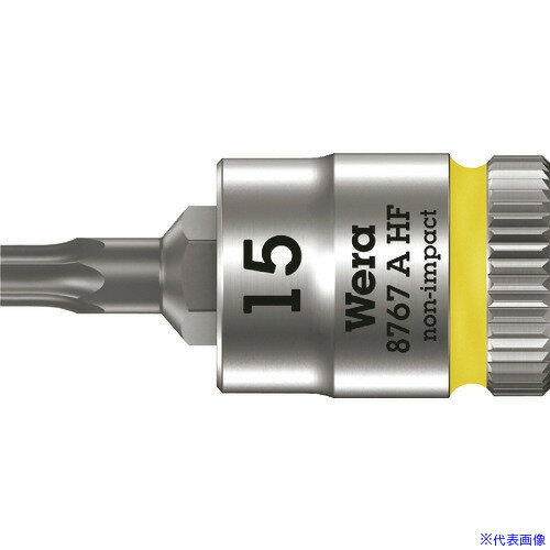 オレンジブック トラスコ中山　TRUSCOWera(ヴェラ) 8767AビットソケットTX15x28mm 〔品番:003363〕[ 注番:1952862]特長●ホールディングファンクションにより、ボルトを手の支え無しで取り付けられます。●各...