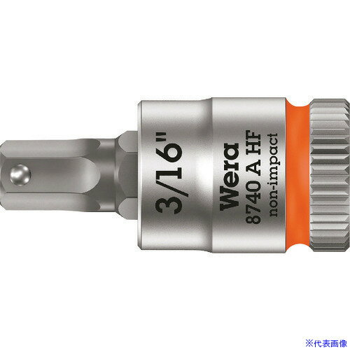 オレンジブック トラスコ中山　TRUSCOWera(ヴェラ) 8740A HF Hex−Plus SW3/16 〔品番:003386〕[ 注番:1952886]特長●ホールディングファンクション（HF）により、ボルトやナットを着磁機能なしで...