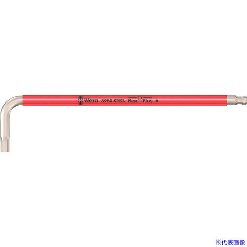 オレンジブック トラスコ中山　TRUSCOWera(ヴェラ) 3950 SPKL Hex−Plus ステンレス六角レンチ 6.0 red 〔品番:022666〕[ 注番:1952907]特長●サイズにより色分けされているため、容易にサイズを...