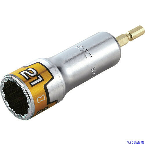 オレンジブック トラスコ中山　TRUSCOKTC インパクトドライバ用ソケットビット 差込角6.35mm 対辺寸法21mm 全長101mm 〔品番:BZP6321W〕[ 注番:1953015]特長●ビットにヒューズ機構を採用することで、破損...