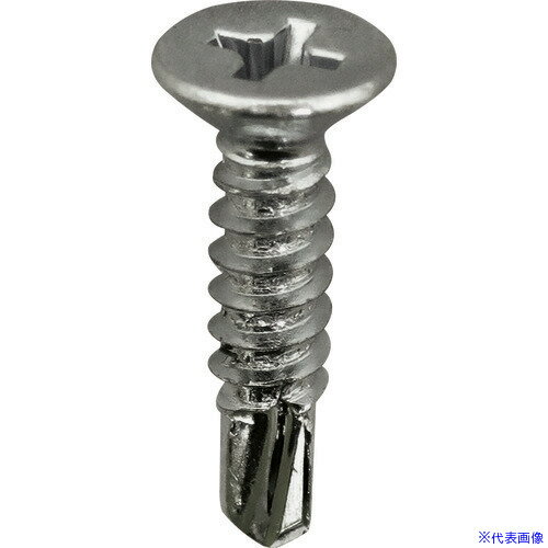 オレンジブック トラスコ中山　TRUSCODAIDOHANT YAIBA JISドリルねじ 皿頭 ファインパシべート 4.8×50 〔品番:10175548〕[ 注番:1954190]特長●下穴なしでC形鋼に薄鉄板をとめつけることができます...