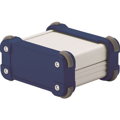 オレンジブック トラスコ中山　TRUSCOタカチ コーナーガード付アルミケースIP65防水タイプ シルバー/ネイビー 〔品番:EXW9513SN〕[ 注番:1955671]特長●上下カバーは分割していて、基板や機器の組込みがし易い構造です。...