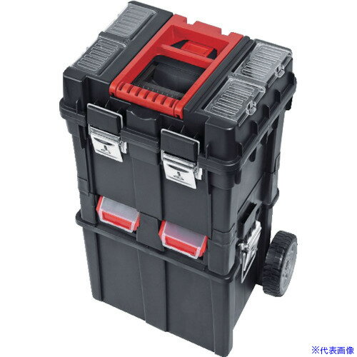 オレンジブック トラスコ中山　TRUSCOPATROL ツールボックス HD WHEEL HD Compact 〔品番:SKRWC1HDPZCZAPG001〕[ 注番:1955897]特長●フタに壊れにくいポリカーボネート製の小物入れ付きで...
