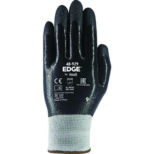 オレンジブック トラスコ中山　TRUSCOAnsell 耐切創手袋 エッジ 48−929 Mサイズ 〔品番:489298〕[ 注番:1956636]特長●耐切創性、優れたグリップ力、強力な撥油性を必要とする中作業向けの費用対効果の良い手袋で...
