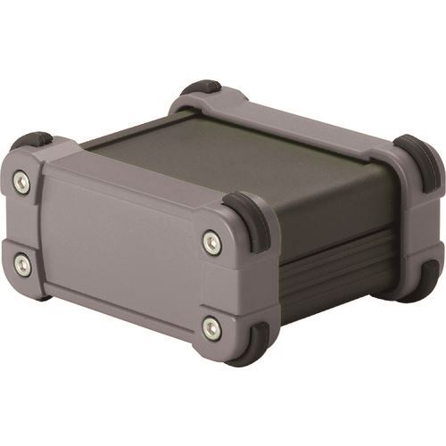 オレンジブック トラスコ中山　TRUSCOタカチ コーナーガード付アルミケースIP65防水タイプ ブラック/グレー 〔品番:EXW736BG〕[ 注番:1960428]特長●上下カバーは分割していて、基板や機器の組込みがし易い構造です。フラ...